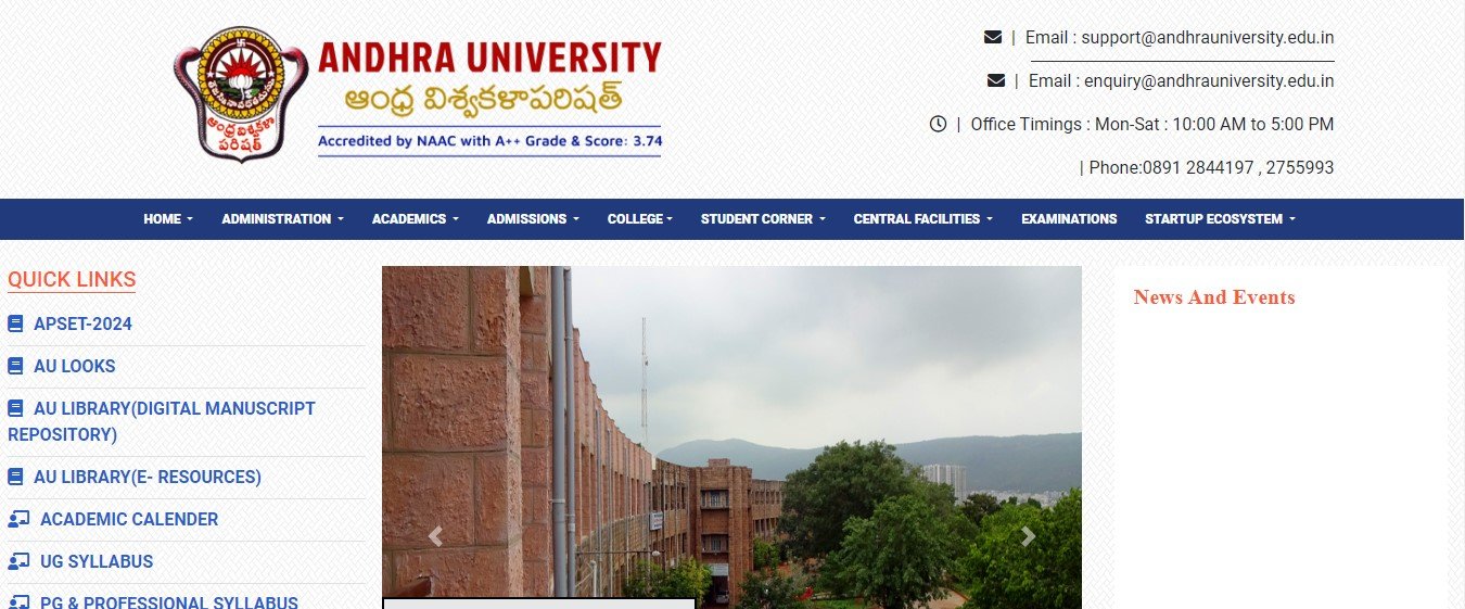 Top 16 Universities In Andhra Pradesh: Courses, Placements, Criteria ...